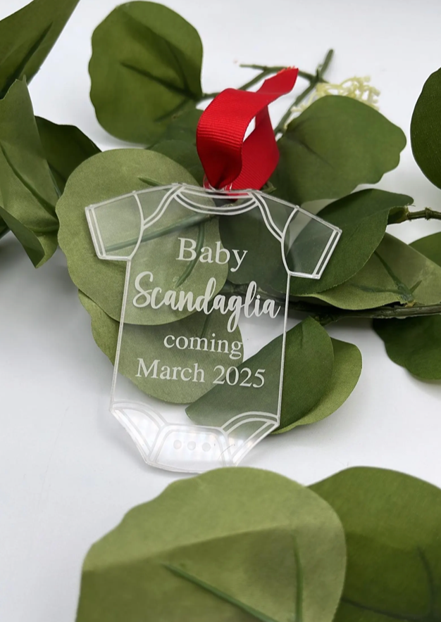 Baby Announcement Ornaments | Crafty Enchantments